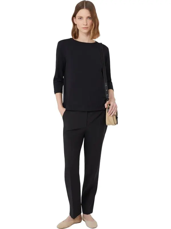 Max Mara Cotton Jersey T-shirt - Black