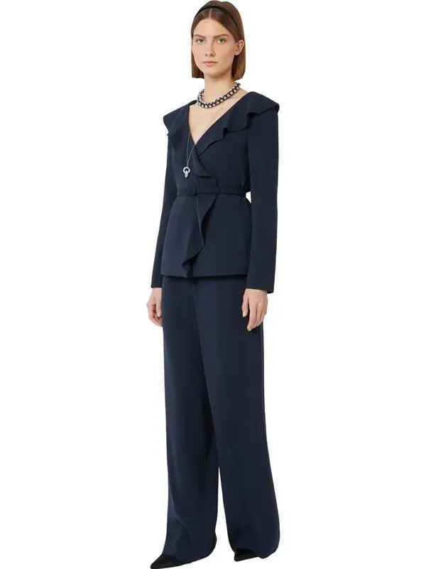 Max Mara Lightweight Cady Trousers - Midnightblue