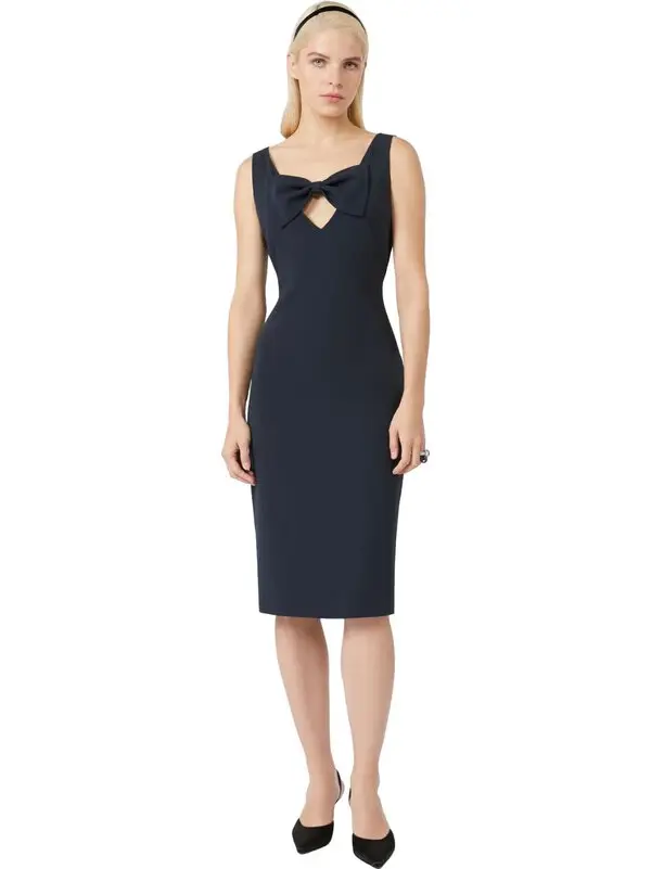 Max Mara Cady Midi Dress - Midnightblue