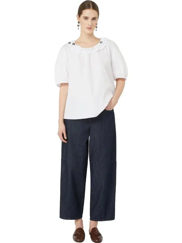 Max Mara Cotton Poplin Blouse - Optical White