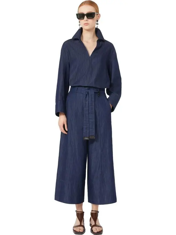 Max Mara Lightweight Denim Shirt - Midnightblue