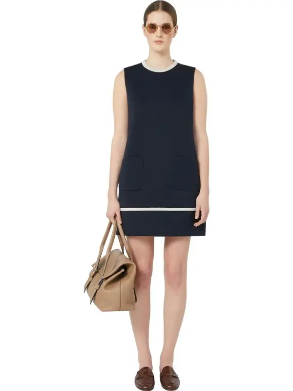 Max Mara Jersey Mini Dress - Navy