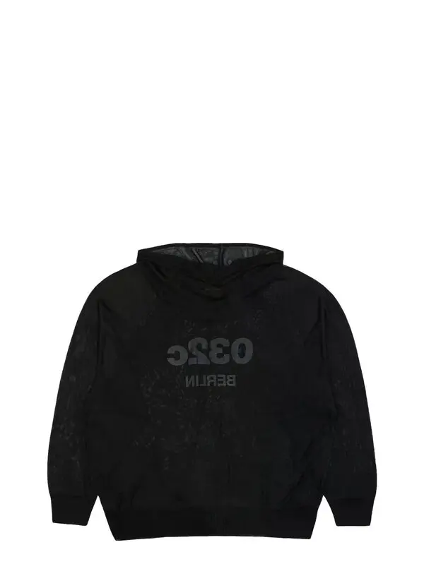032C Translucent Hoodie - Black