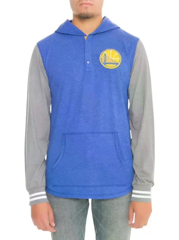 Mitchell & Ness Nba Golden State Warriors Mid-season Hoodie - Blue
