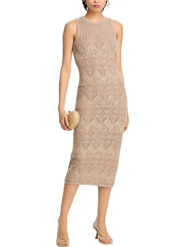Aqua Sweater Midi Dress Exclusive - Cinder