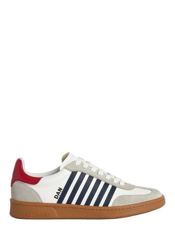 Dsquared2 Calfskin 'boxer' Sneakers - White