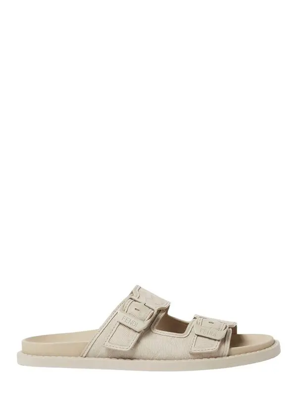 Fendi Feel Sandal Ff Shoes - Beige