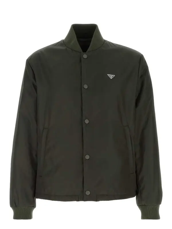 Prada Nylon Bomber Jacket - Green