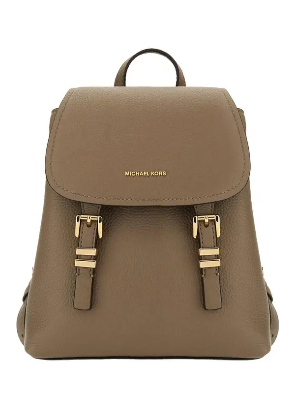 Michael Kors Leather Backpack - Grey