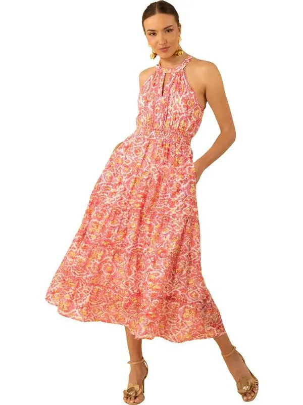 Hale Bob Denver Voile Dress - Pink