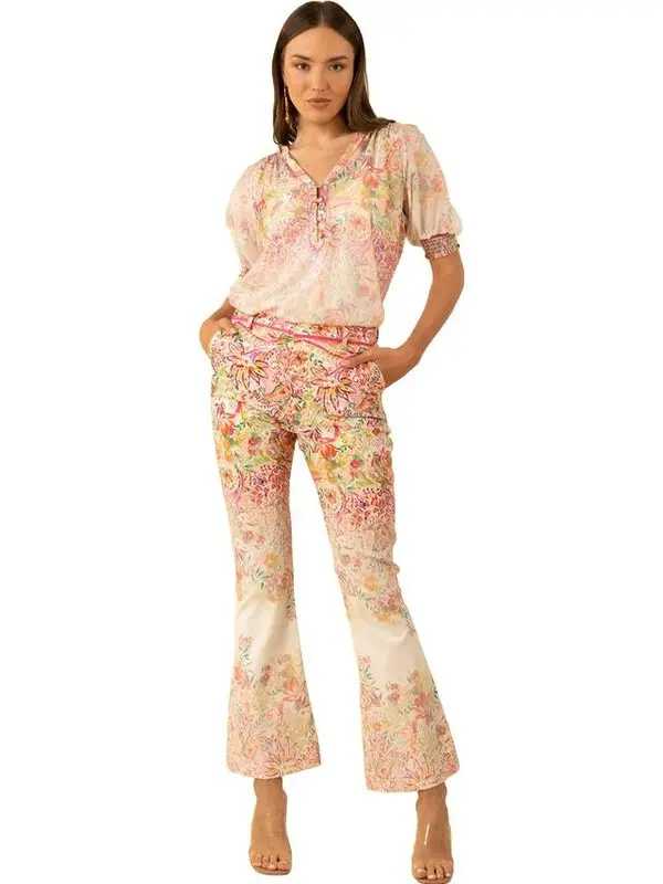 Hale Bob Bellamy Sateen Pant - Pink