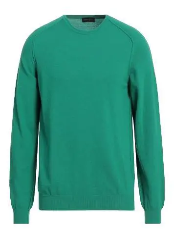 ROBERTO COLLINA Long Sleeve Wool-cashmere Sweater - Green