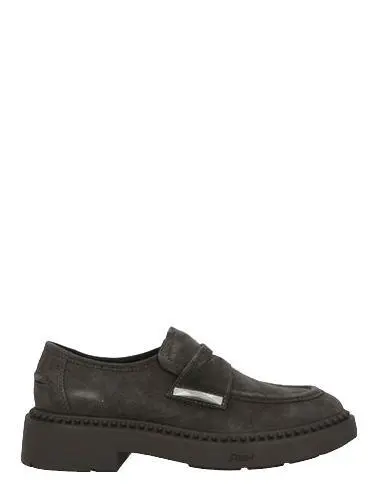 Ash Leather Loafers - Grey