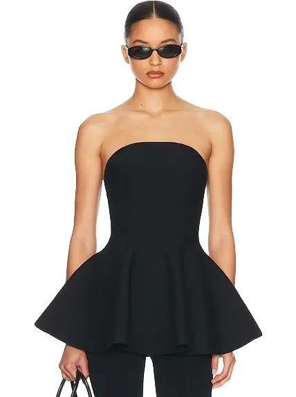 HELSA Maude Knit Top - Black