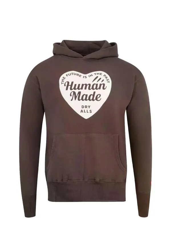 HUMAN MADE Tsuriami Heart-logo Hoodie - Brown