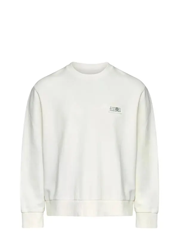 MAISON MARGIELA Logo-patch Sweatshirt - White