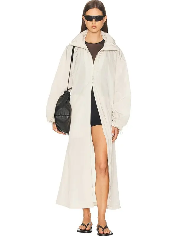 Wardrobe.NYC Translucent Raincoat - Sand