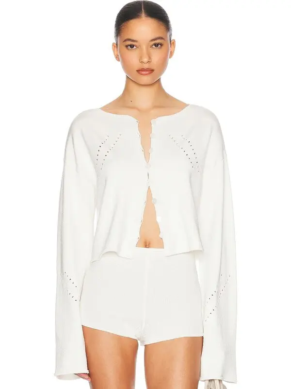 HELSA Celestine Cardigan - Cream