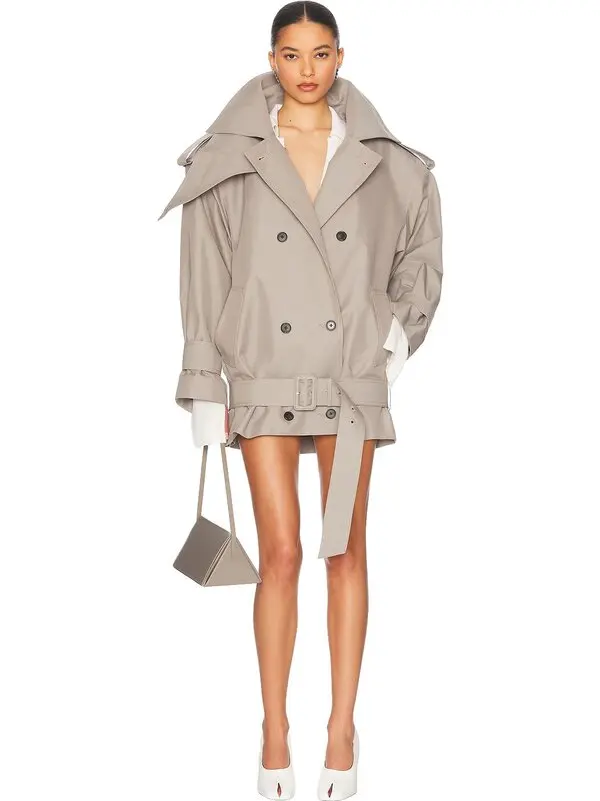 HELSA The Major Trench Jacket - Pebble