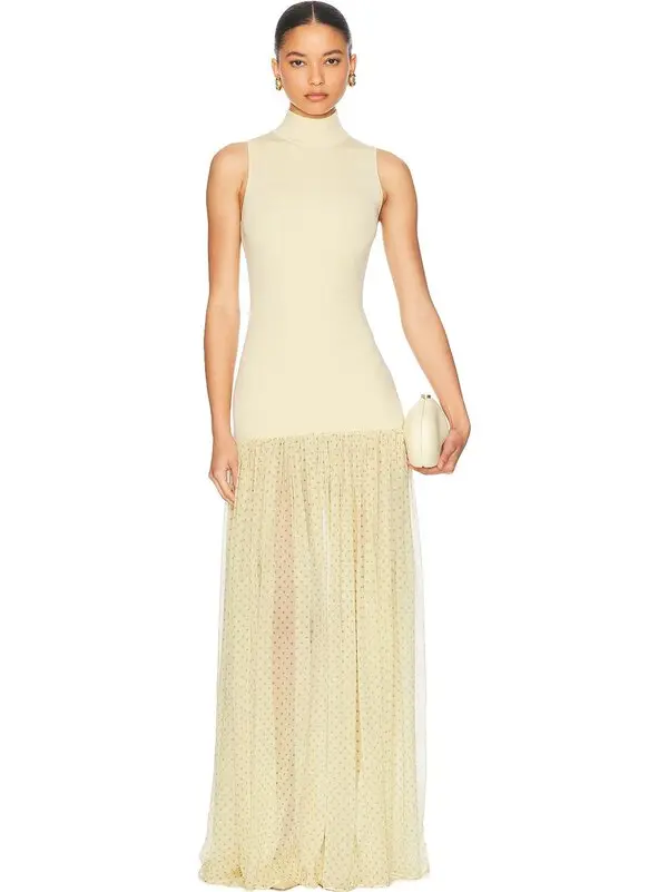 HELSA Constanza Gown - Butter Yellow