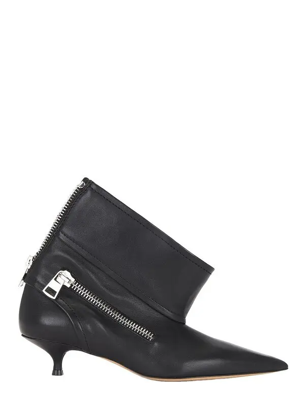 JW Anderson Biker Kitten Heel Boot - Black