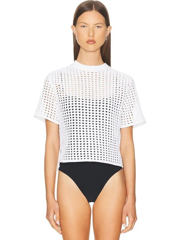 Proenza Schouler Kimia Crochet Top - Off White