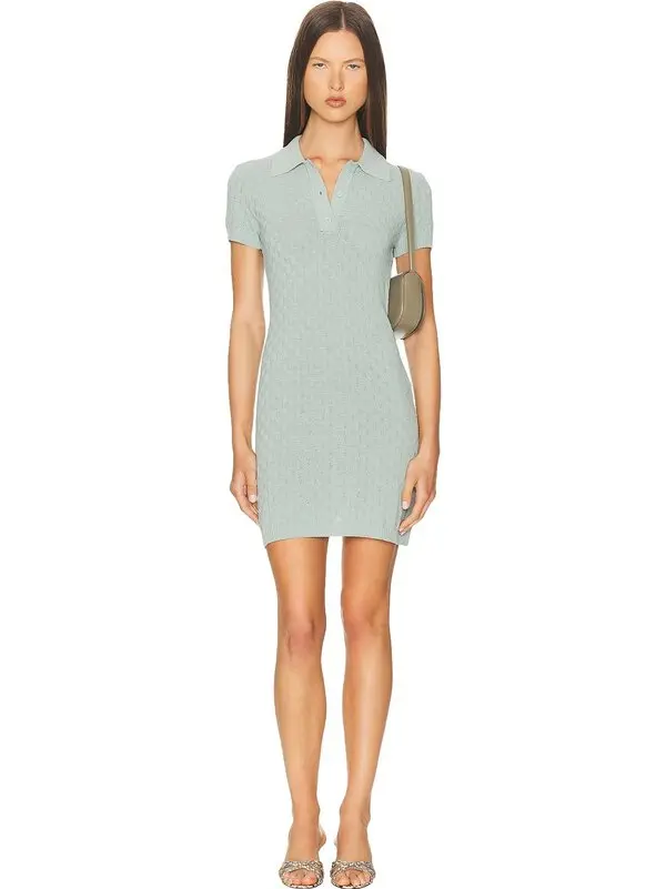 SEROYA Bea Knit Mini Dress - Frosted Sea