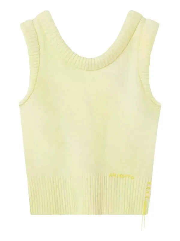 Axel Arigato Marla Ribbed Sleeveless Vest - Yellow