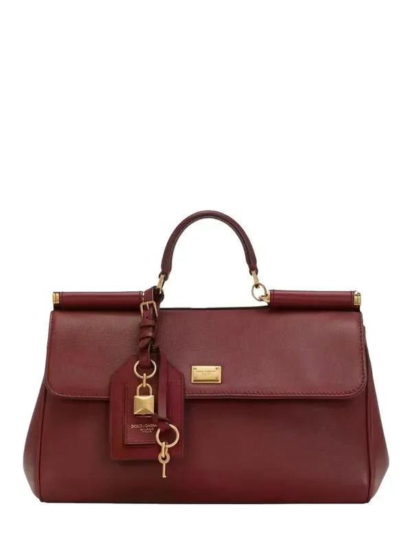 Dolce & Gabbana My Sicily Leather Tote - Red