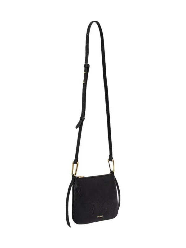 COCCINELLE Small Magie Textured Leather Cross Body Bag - Black