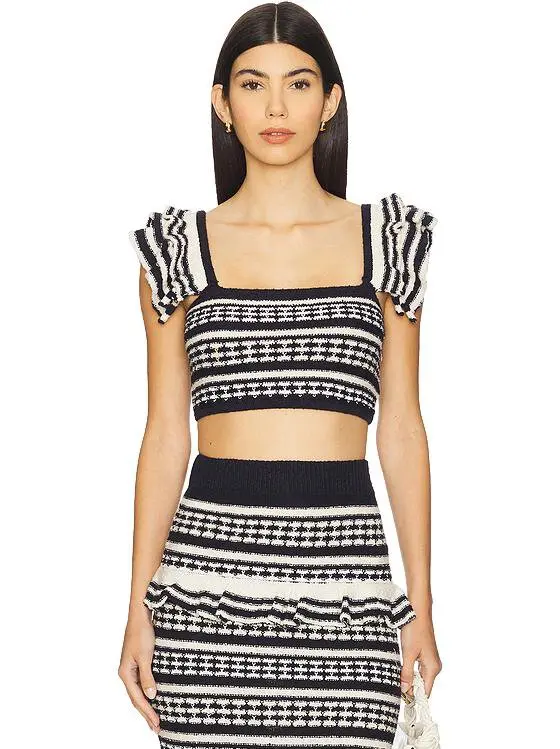 Tularosa Kaely Knit Top - Navy