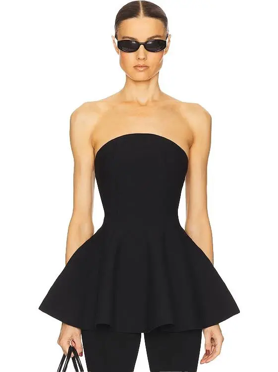 HELSA Maude Knit Top - Black