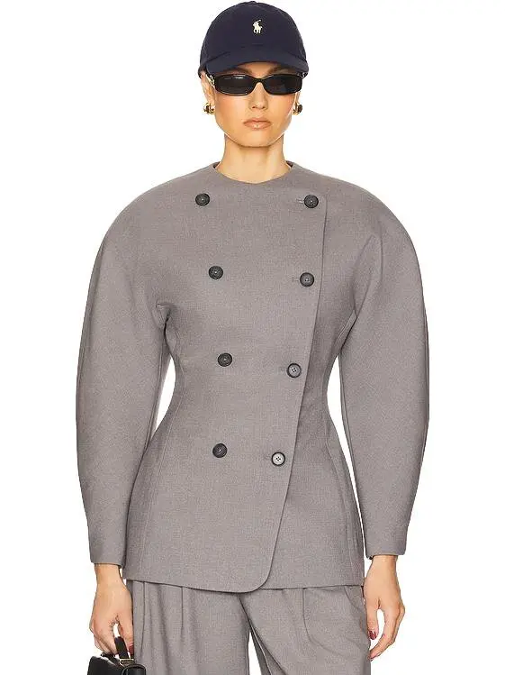 HELSA The Curvilinear Blazer - Charcoal