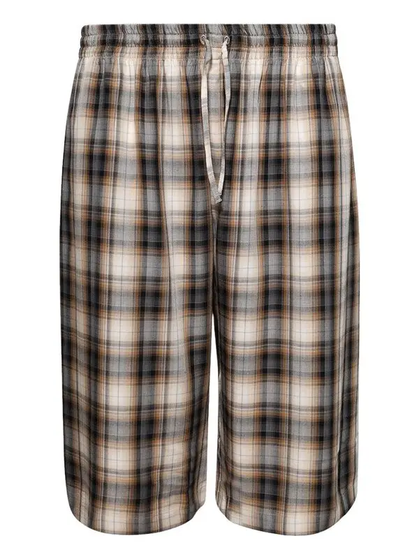 Acne Studios Checkered Shorts - Beige