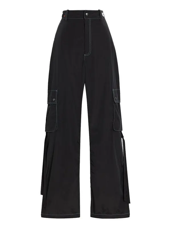 Emilio Pucci Taffeta Cargo Pants - Black