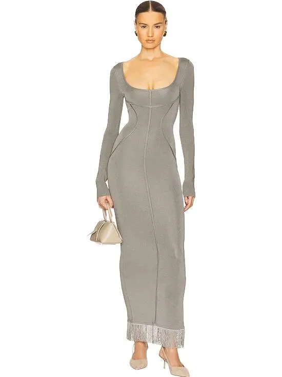 HELSA Claudetta Maxi Dress - Grey
