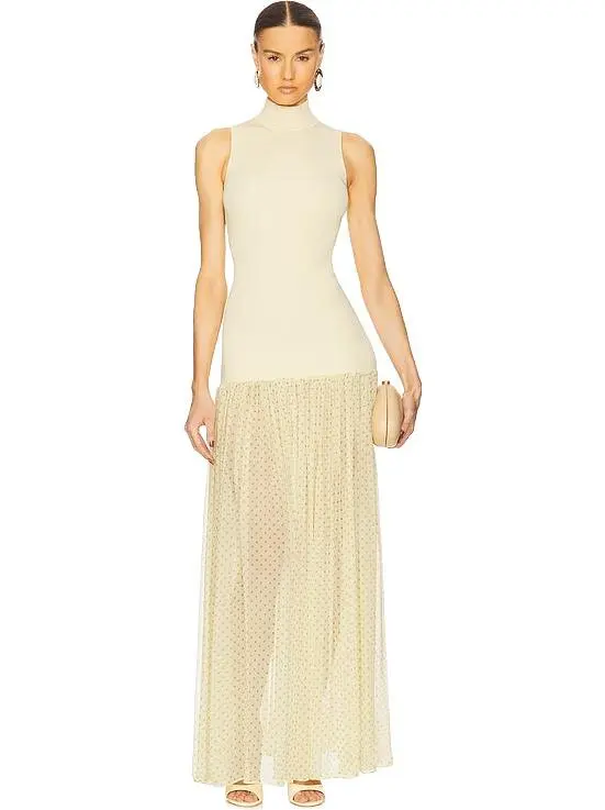 HELSA Costanza Gown - Butter Yellow
