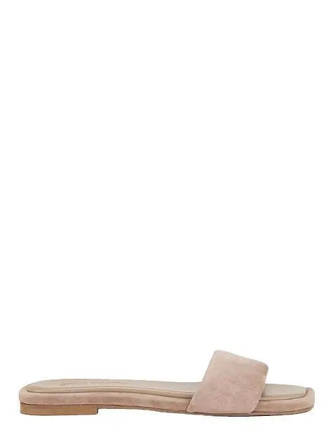 Steve Madden Lumina Slides - Taupe Suede