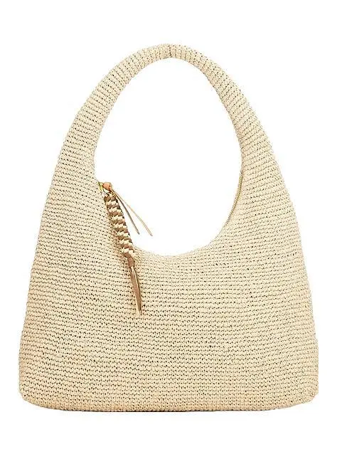 LOEFFLER RANDALL Willow Woven Hobo Bag - Natural