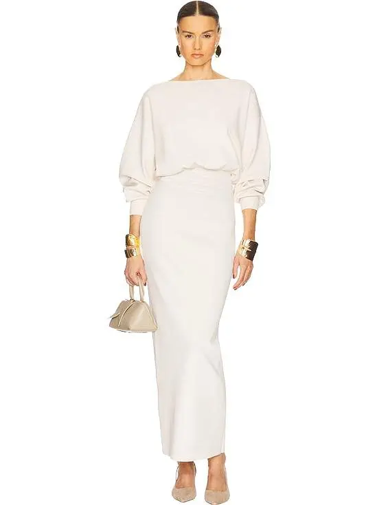 HELSA Hildie Maxi Dress - Cream