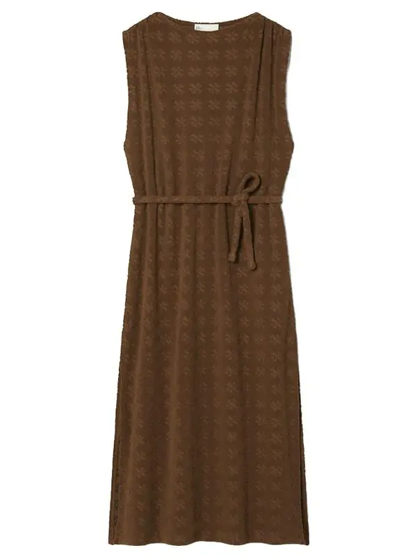 Tory Burch Terry Jacquard Maxi Dress - Anise Brown