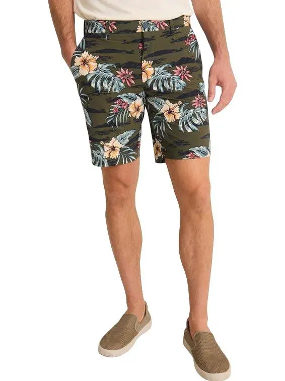 Tommy Bahama Chip Shot 9-inch Isle Camo Floral Islandzone® Shorts - Palm Verde