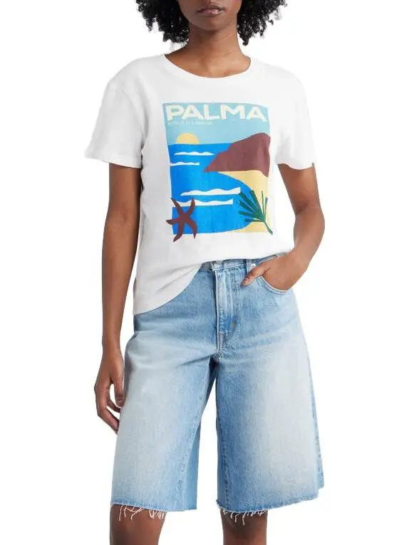 Rails X Lspace The Classic Crew Cotton Graphic T-shirt - Palma
