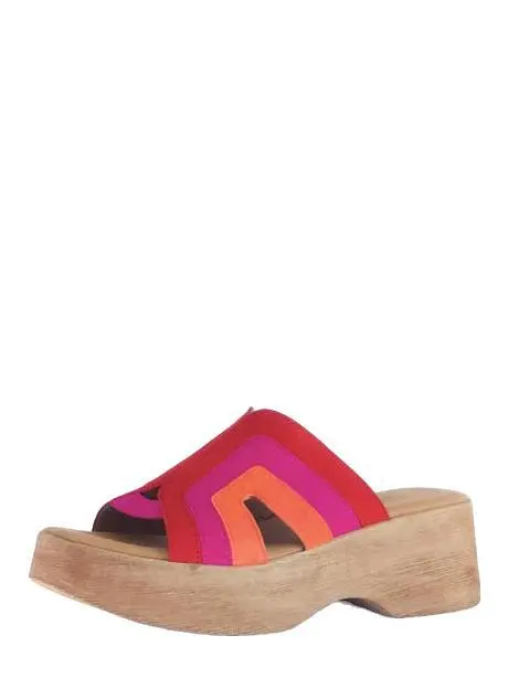 Gabor 64.521 Platform Slide Sandal - Fire