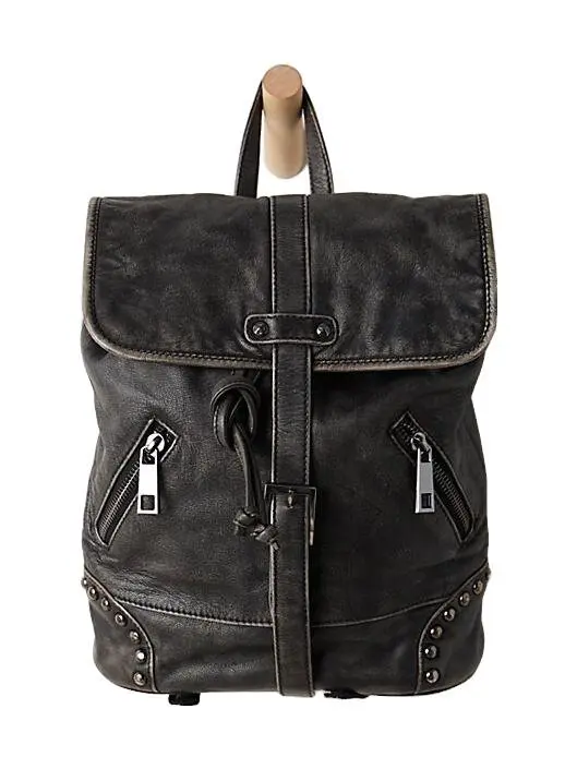 Free People Fp Collection Buckle Backpack Bag - Black