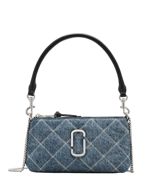 Marc Jacobs The Quilted Snapshot Pochette Bag - Light Wash Indigo