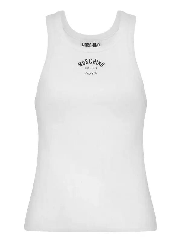 Moschino Cotton Tank Top - White
