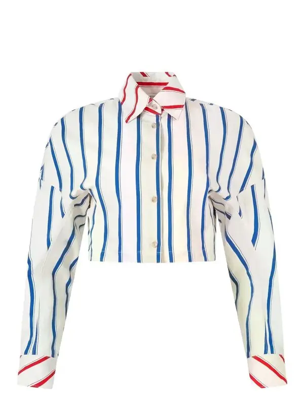 Rosie Assoulin Gussied-up Striped Shirt - White