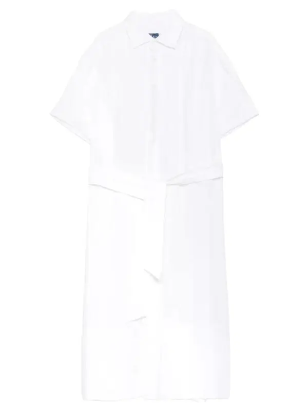 Polo Ralph Lauren Belted Linen Dress - White