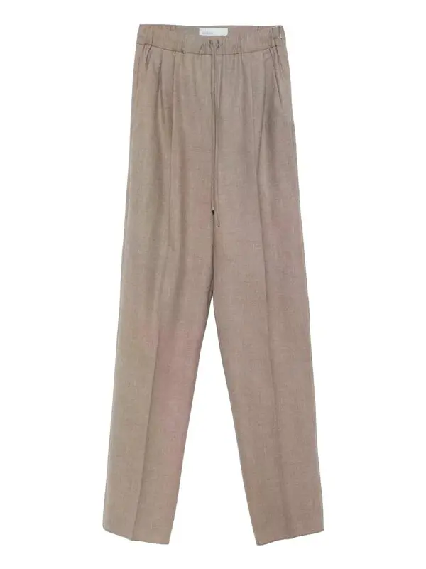 Max Mara High-waisted Trousers - Brown